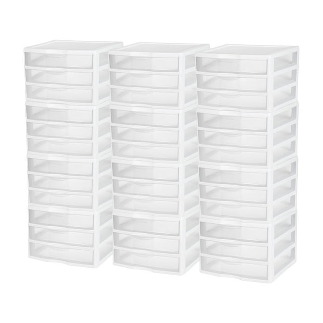 Sterilite 3-Drawer Set (12) - Lockable storage chests - Walmart ...