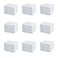 Sterilite Clear Plastic Stackable Small 3 Drawer Storage System, (9 ...
