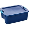 Sterilite Corp Latch and Carry Tote, True Blue, 12g, with Heavy-Duty ...