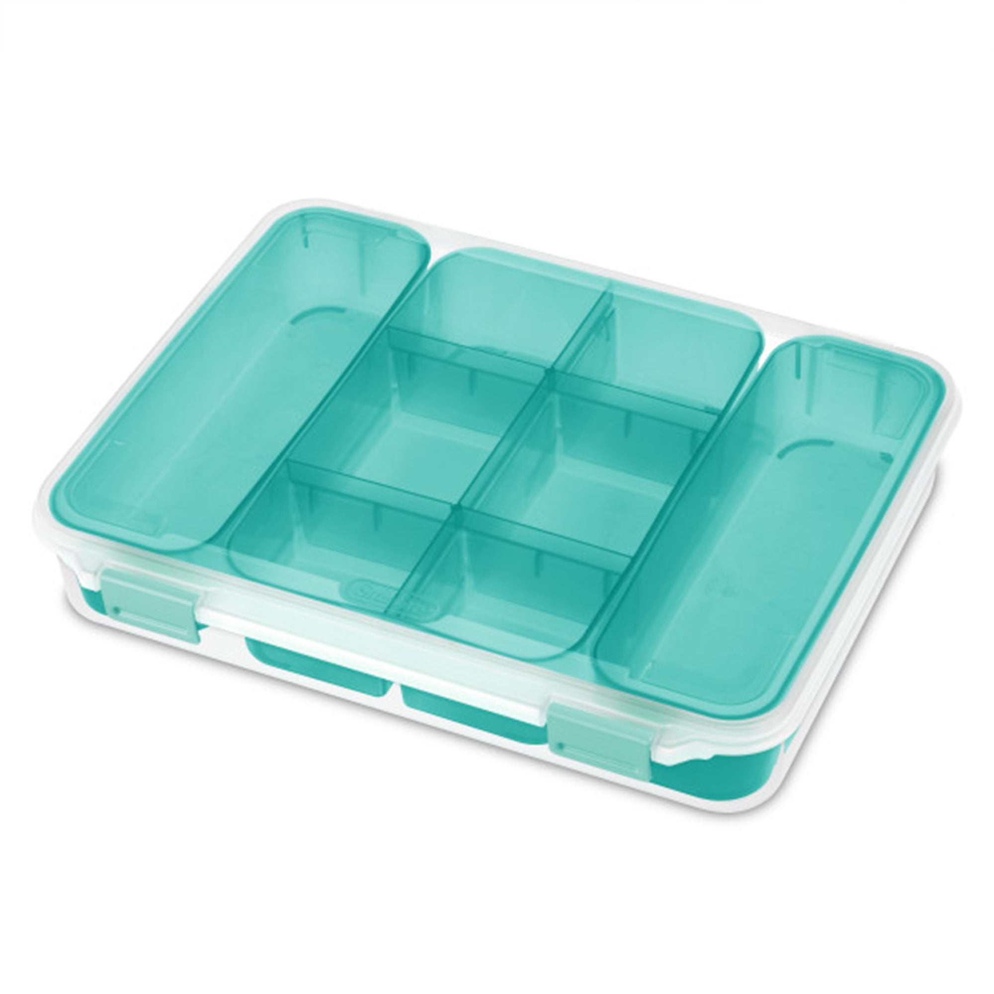 Sterilite 18-Pack Divided Locking Storage Case, Stackable, Clear ...
