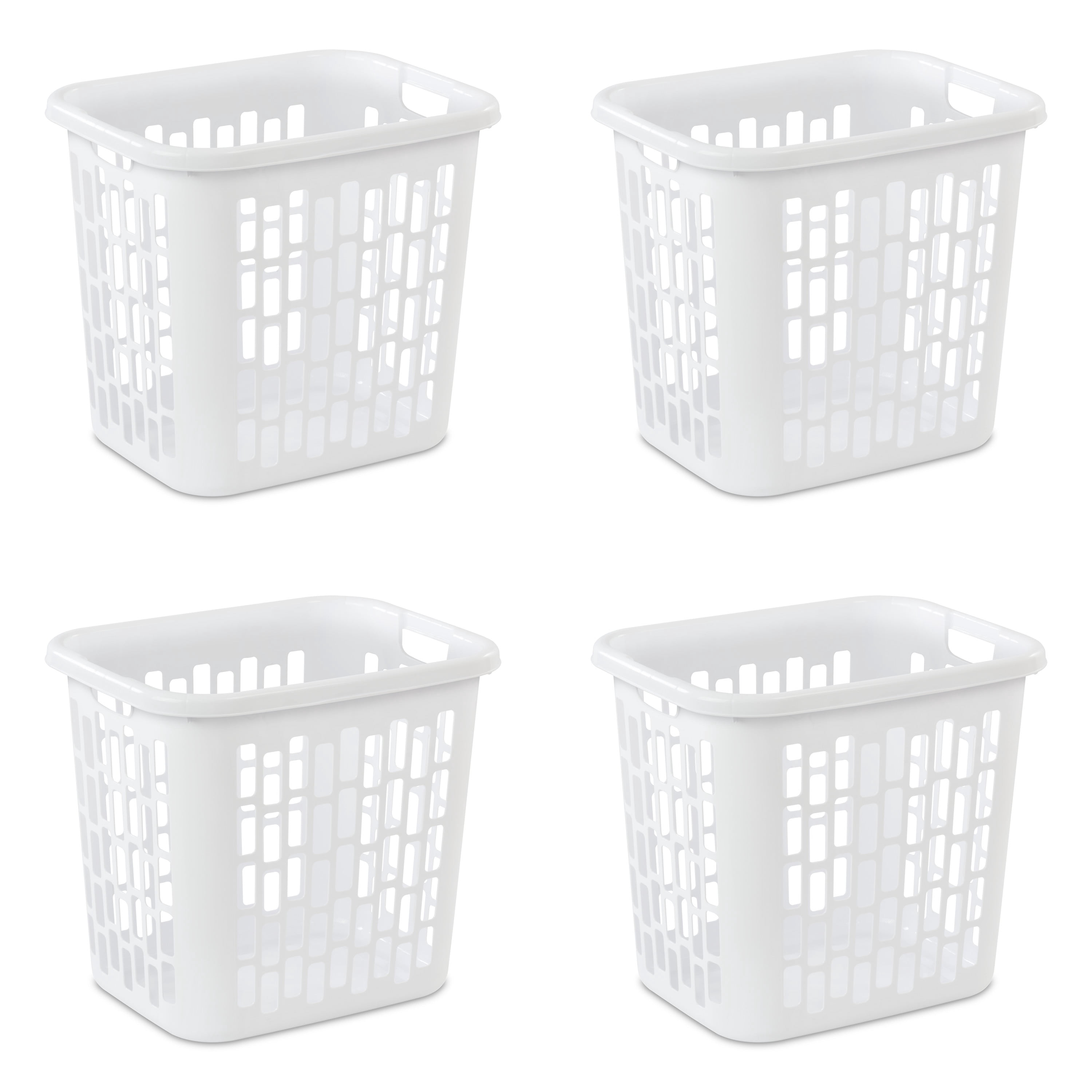 Sterilite Easy Carry Hamper White Set of 4 - Walmart.com