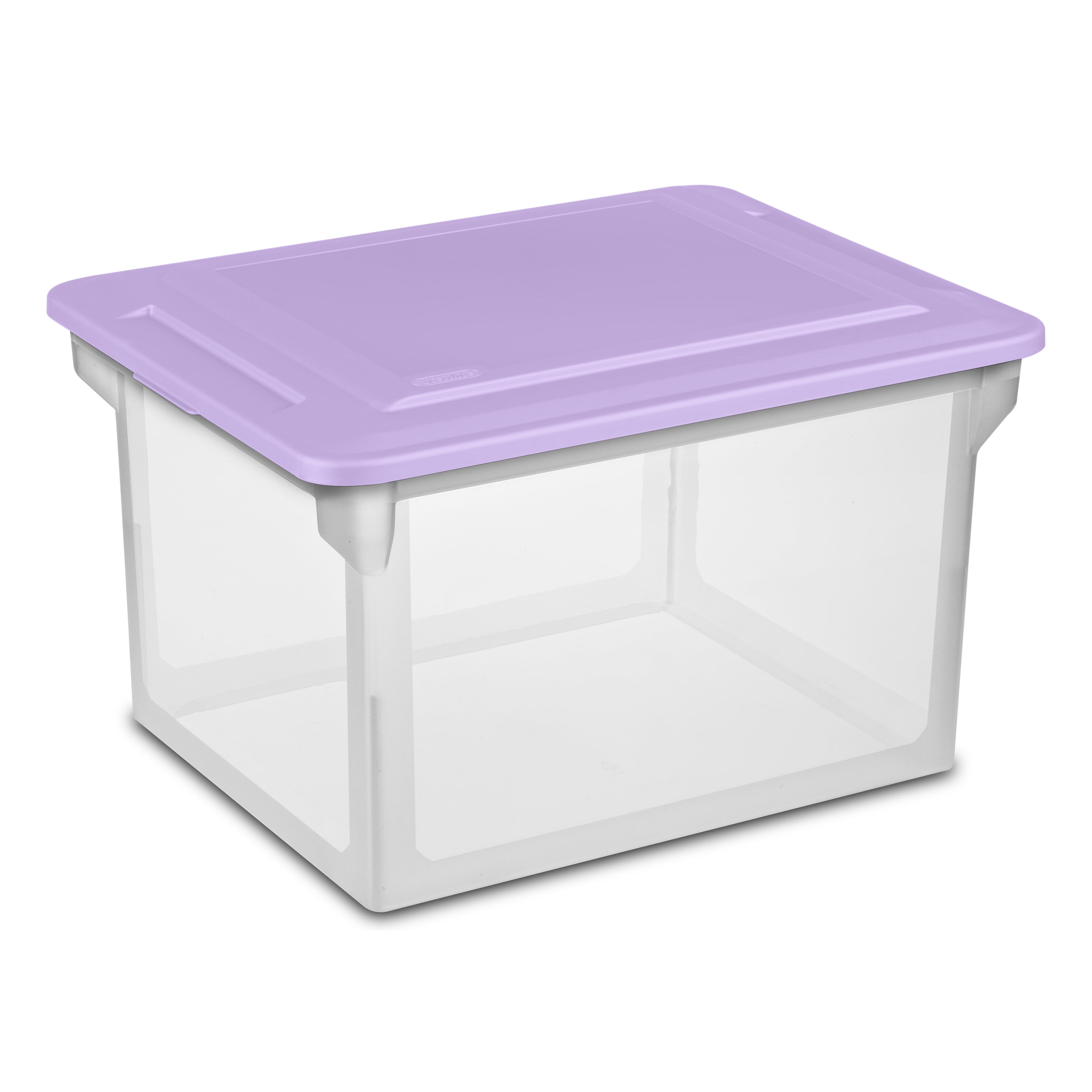 Sterilite File Box Plastic, Lavender Sky - Walmart.com