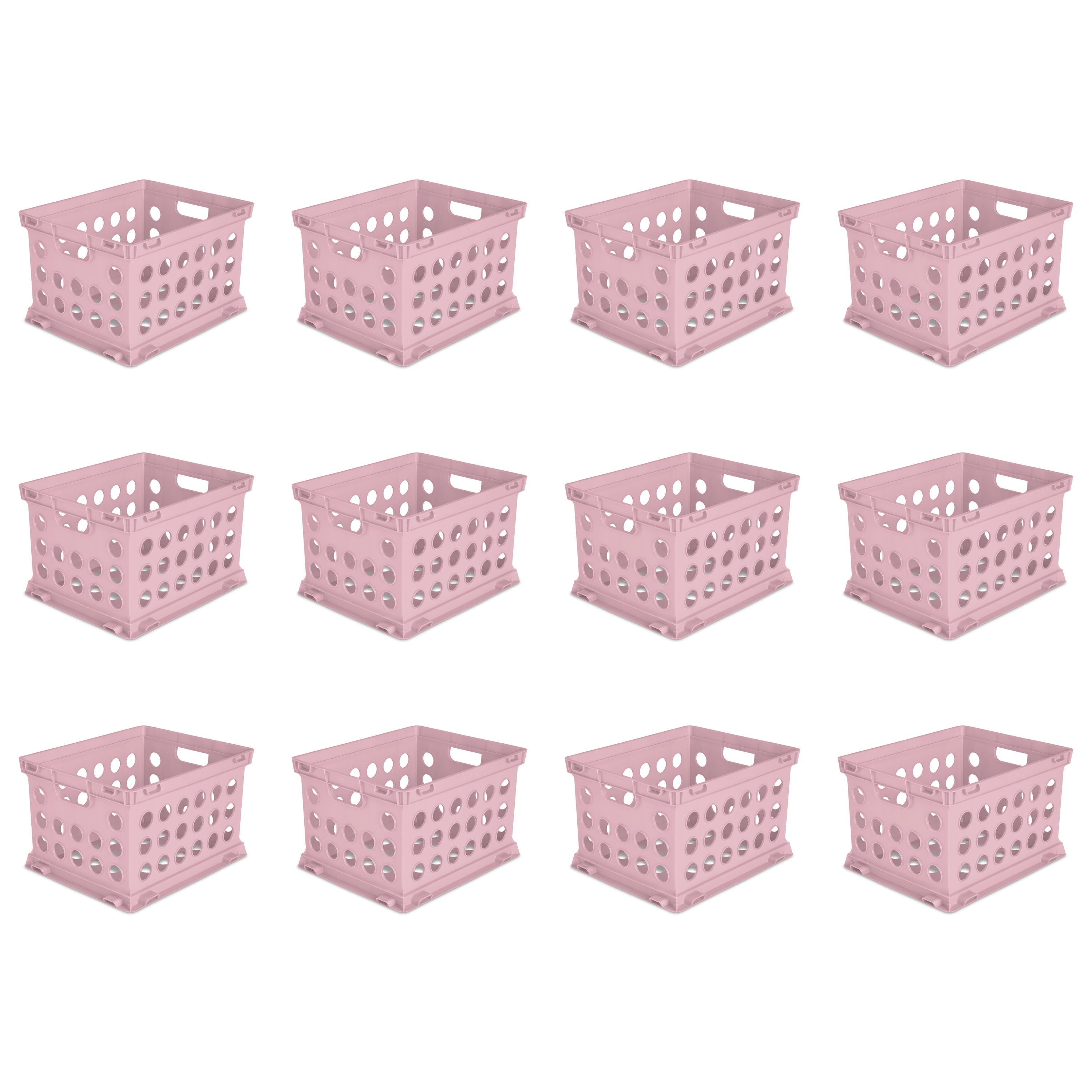 Sterilite File Crate Mauve Splash Set of 12 - Walmart.com