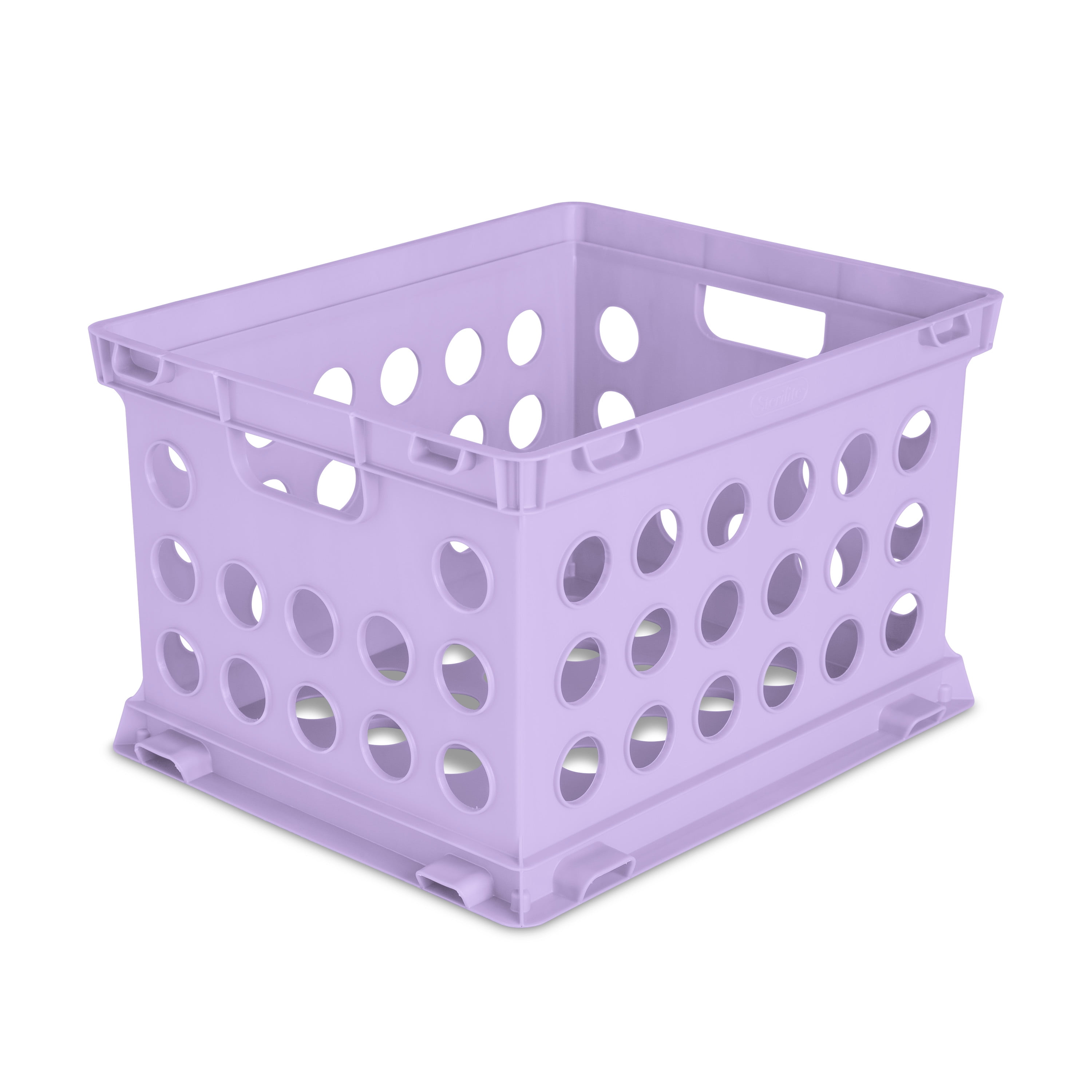 Sterilite File Crate Plastic, Lavender Sky - Walmart.com