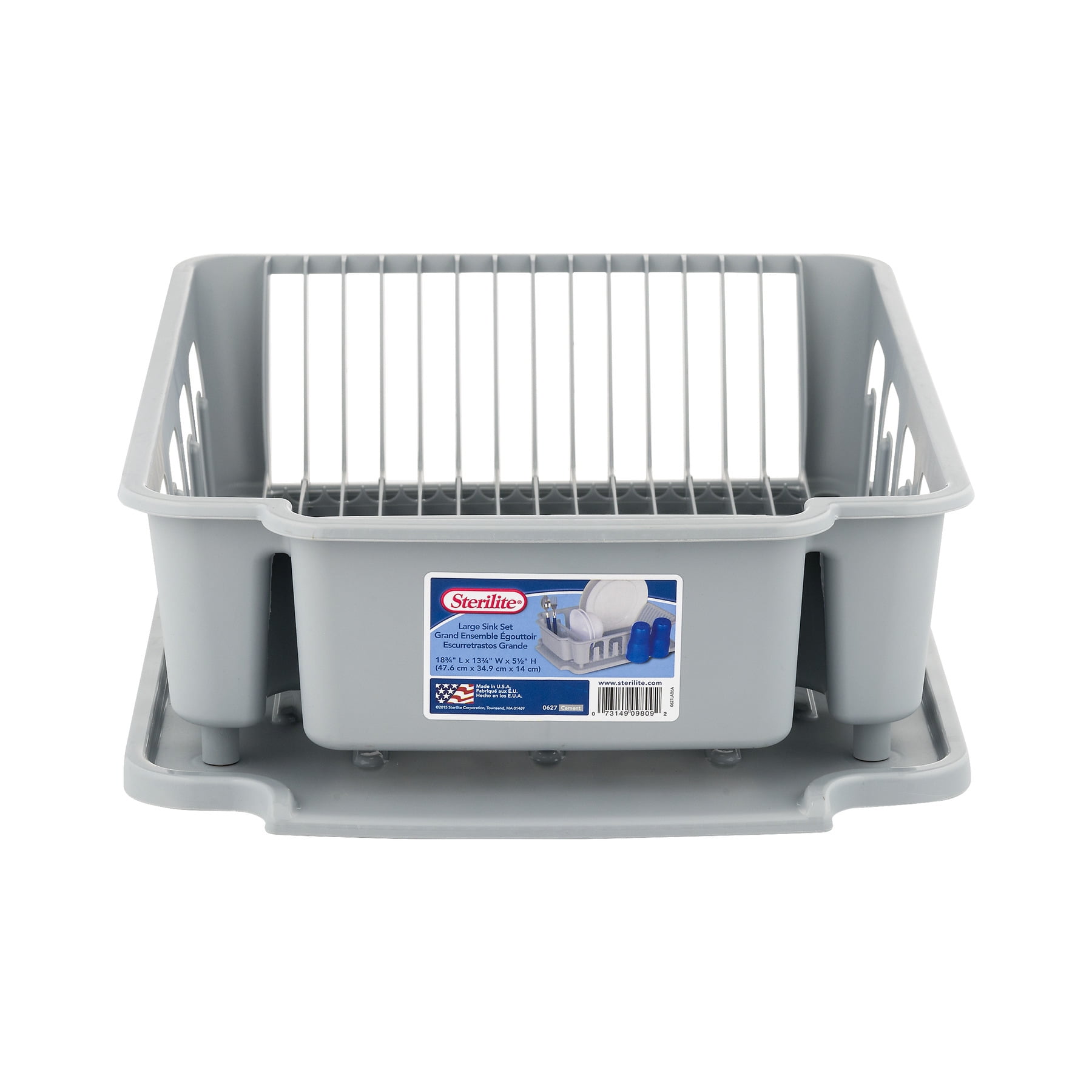 Sterilite Large Cement Sink Set, 2 Piece - Walmart Business Supplies