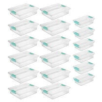 Sterilite Large Clip Storage Box, 12 Pack, & Small Clip Storage Box, 6 ...