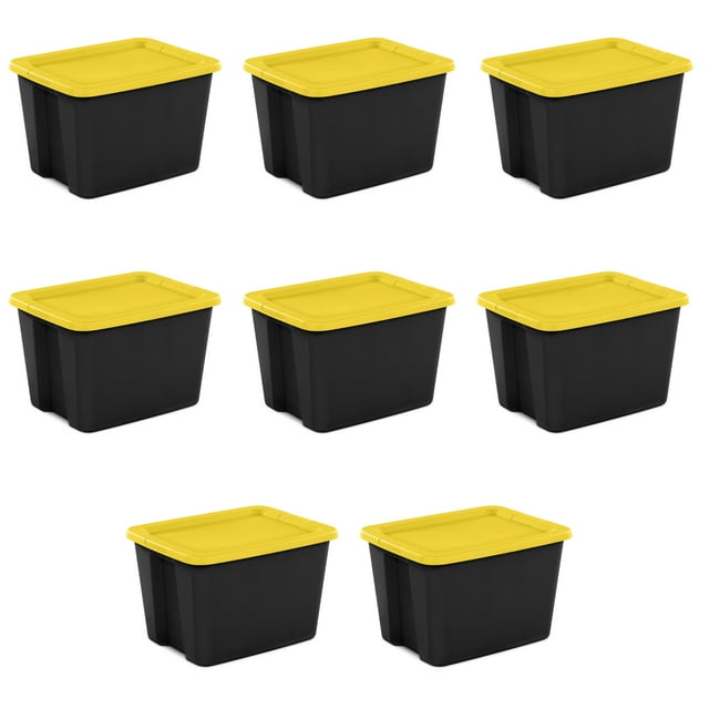 Sterilite Large Storage Bin, 18 Gallon Plastic Storage Container with ...