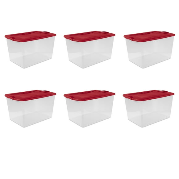 Plastic Storage Bins & Boxes in Storage Containers | Red - Walmart.com