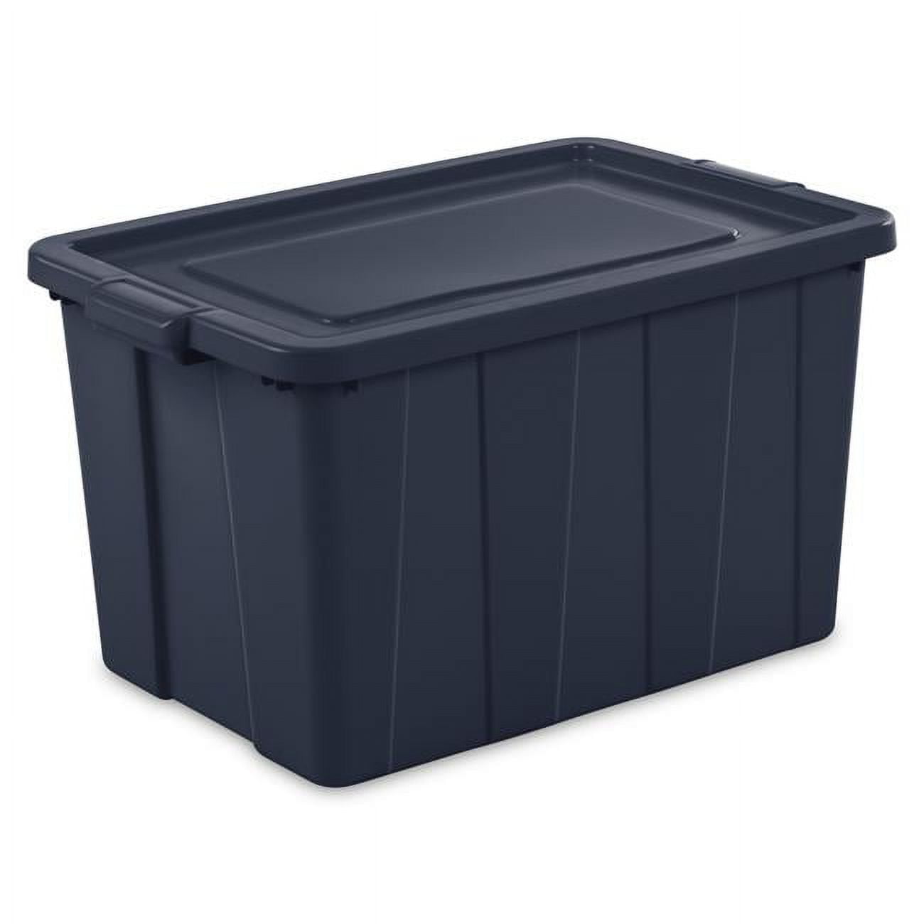 Sterilite - Massillon Oh 18 gal Dark Indigo Stackable Latching Tuff ...