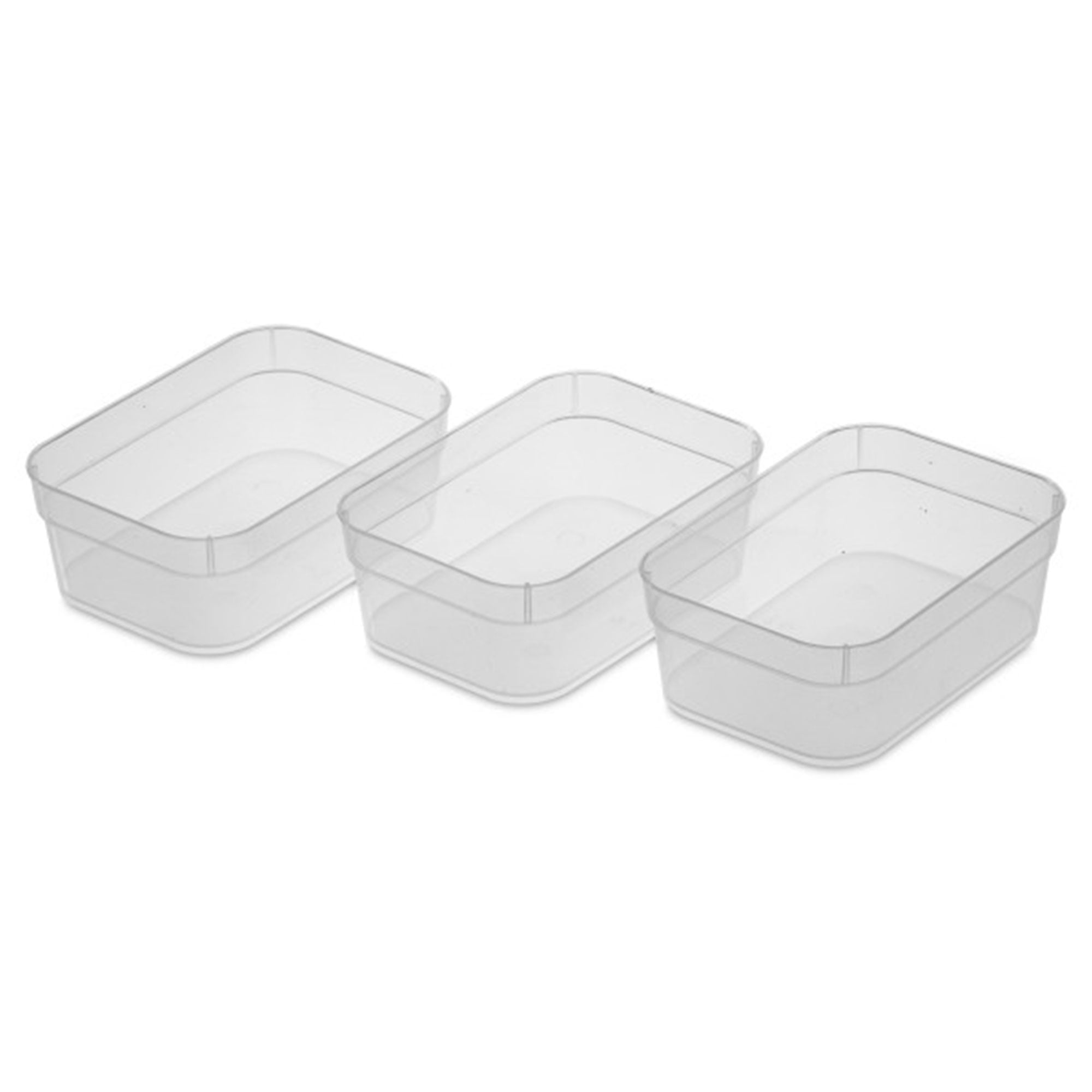 Sterilite 24 Pack Medium Plastic Storage Trays, Small Organizer Bins ...