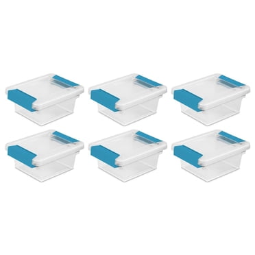 Sterilite Large Clip Storage Box, 12 Pack, & Small Clip Storage Box, 6 ...