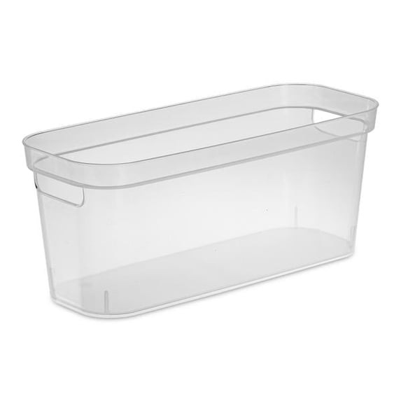Sterilite, Storage Container, 15" x 6" x 6 1/4" Narrow, Clear Plastic ...
