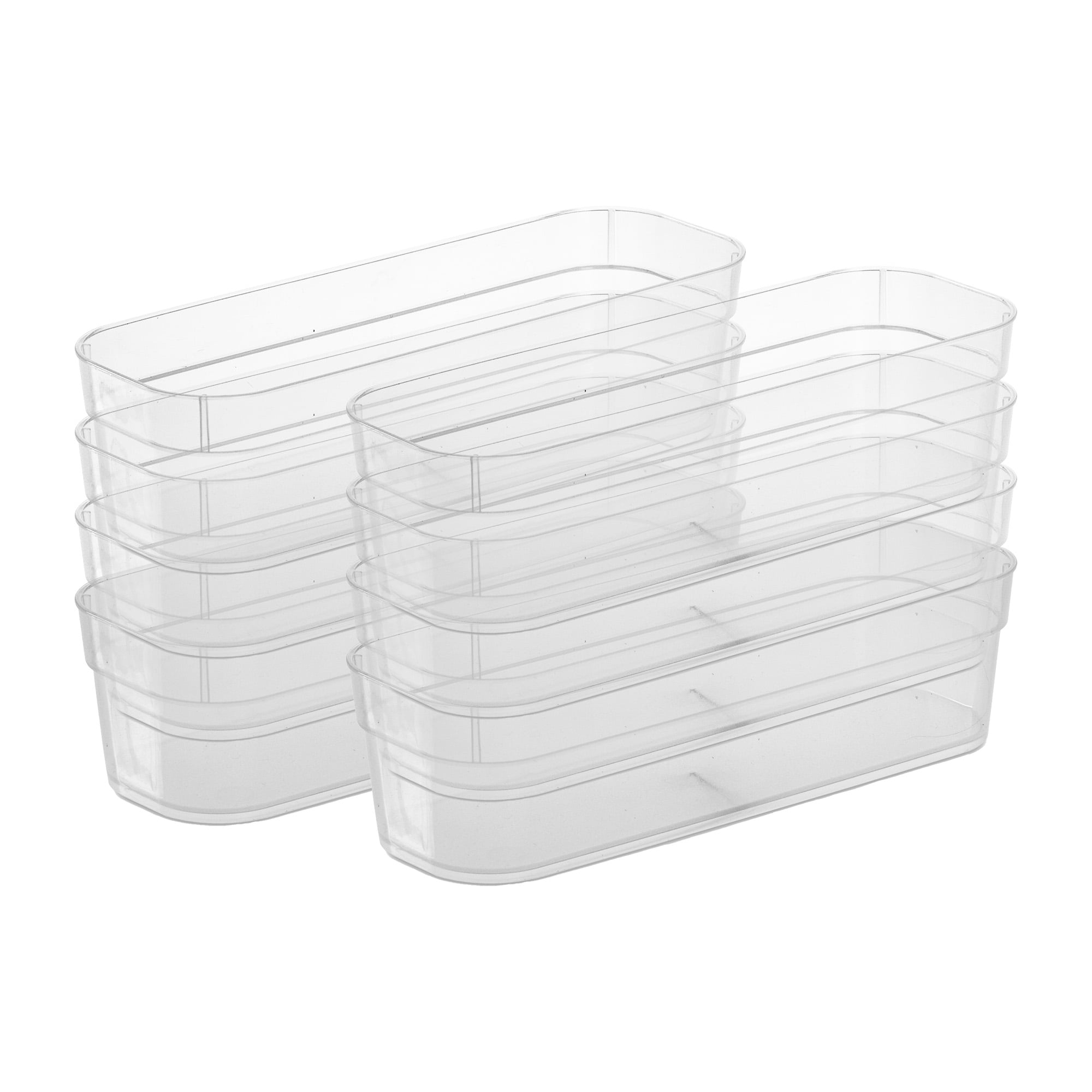 Sterilite Narrow Storage Trays for Desktop and Drawer Organizing (24 ...