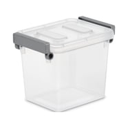 Sterilite, 58 Quart Clear Storage Bin, Snap-on Lid Storage Container ...