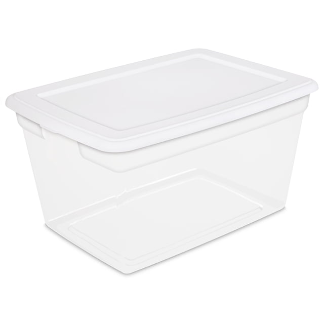 Sterilite Plastic 58 Qt. Storage Box Walmart White - Walmart Business ...