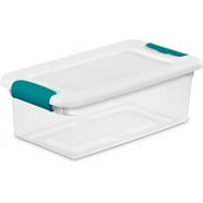 Sterilite 6 Qt. Storage Box Plastic, Titanium, Set of 40 - Walmart.com