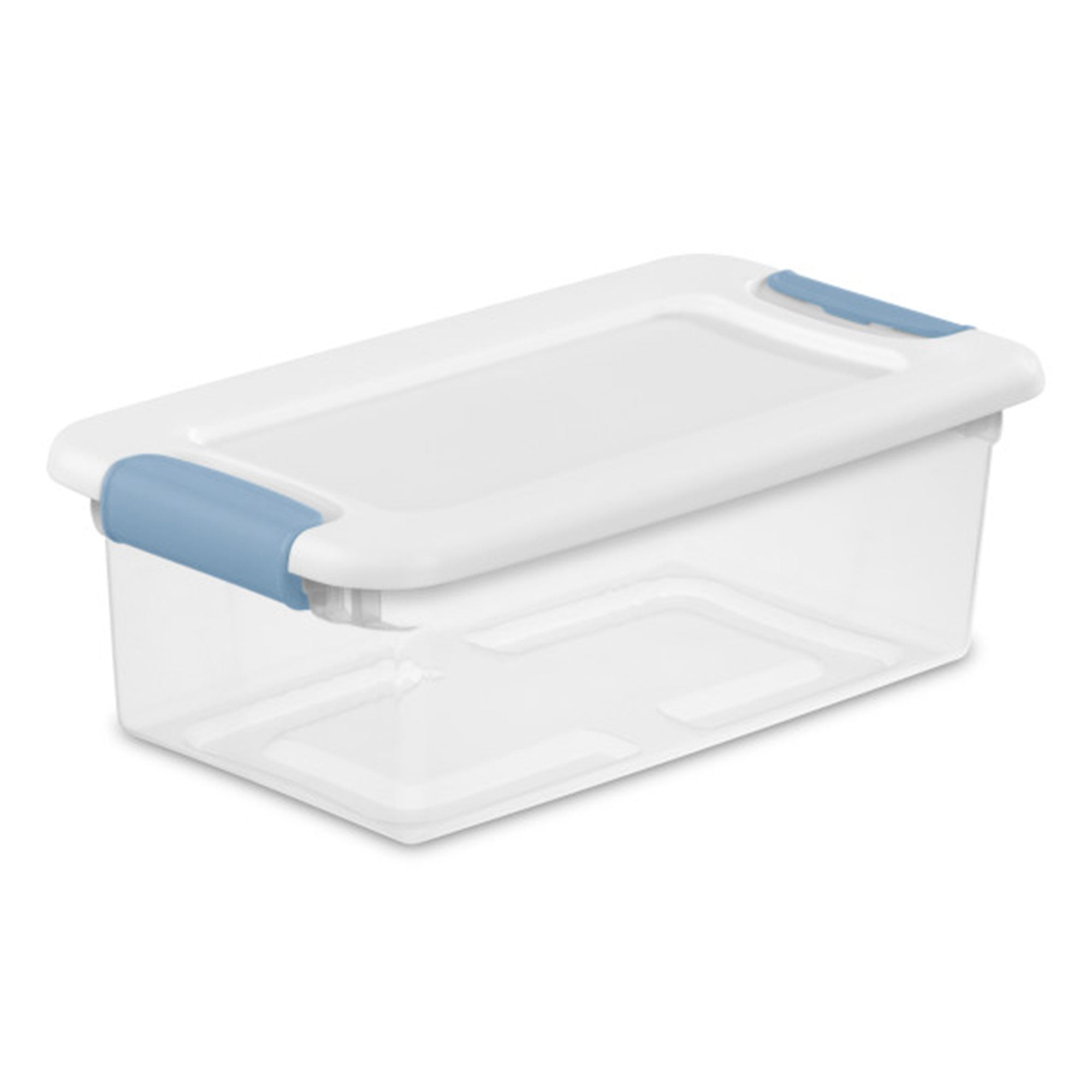 Sterilite Plastic 6 Quart Storage Box Container, Latching Lid, Modular ...