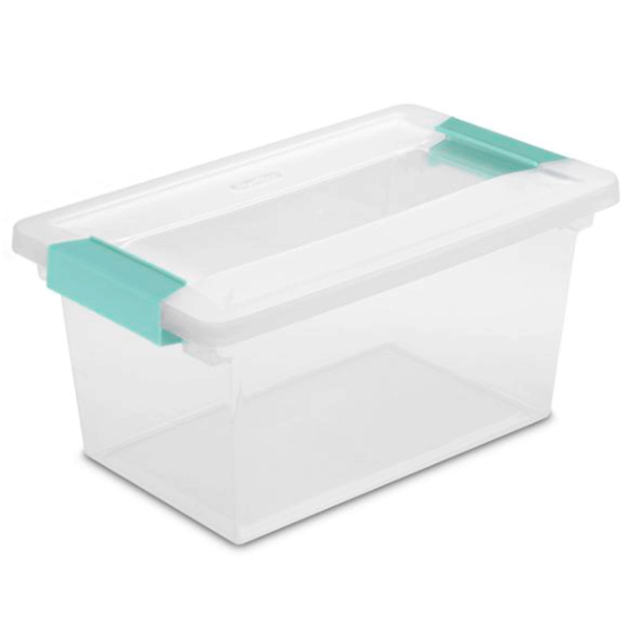 Sterilite Plastic Clip Storage Box Container with Latching Lid, 24 Pack ...