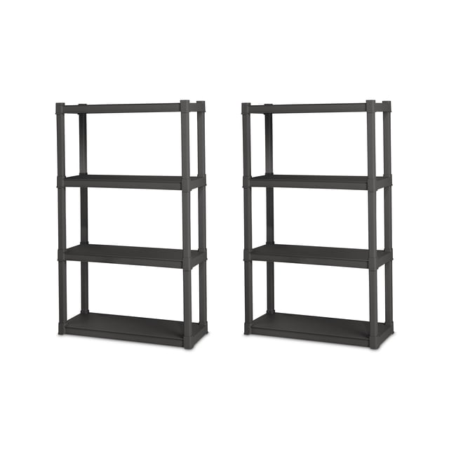 Sterilite Heavy-Duty 4-Shelf Storage Unit for Garage & Basement ...