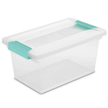 Sterilite 26 Gallon Large Bins, Latch & Carry Plastic Storage Tote ...