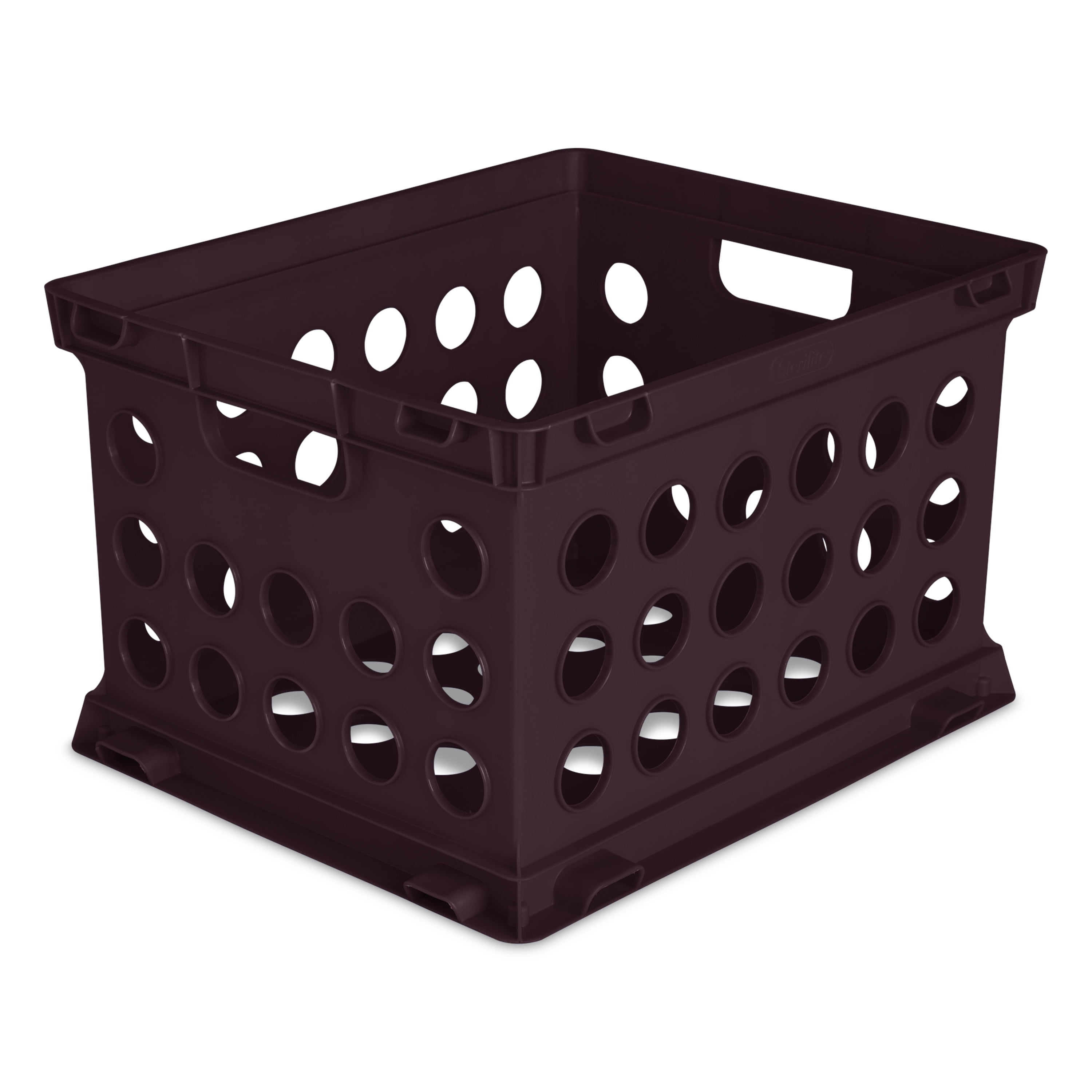 Sterilite Plastic Storage Cube / File Crate, 17 1/4” L x 14 1/4” W x 10 ...