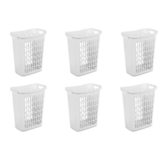 Sterilite Rectangular Open Hamper, Open Laundry Hamper, Plastic, for ...