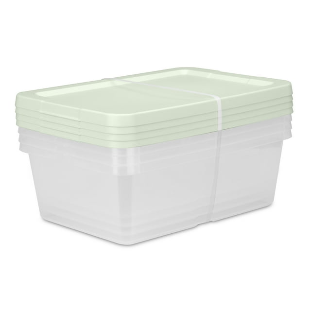 Sterilite Set of (4) 12 Qt. Storage Boxes Plastic Adult, - Walmart.com