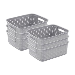 Whitmor Woven Strap Storage Baskets - Set of 3 - Espresso - Walmart.com