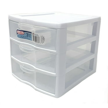 Sterilite, Wide 3 Drawer Unit, Black - Walmart.com
