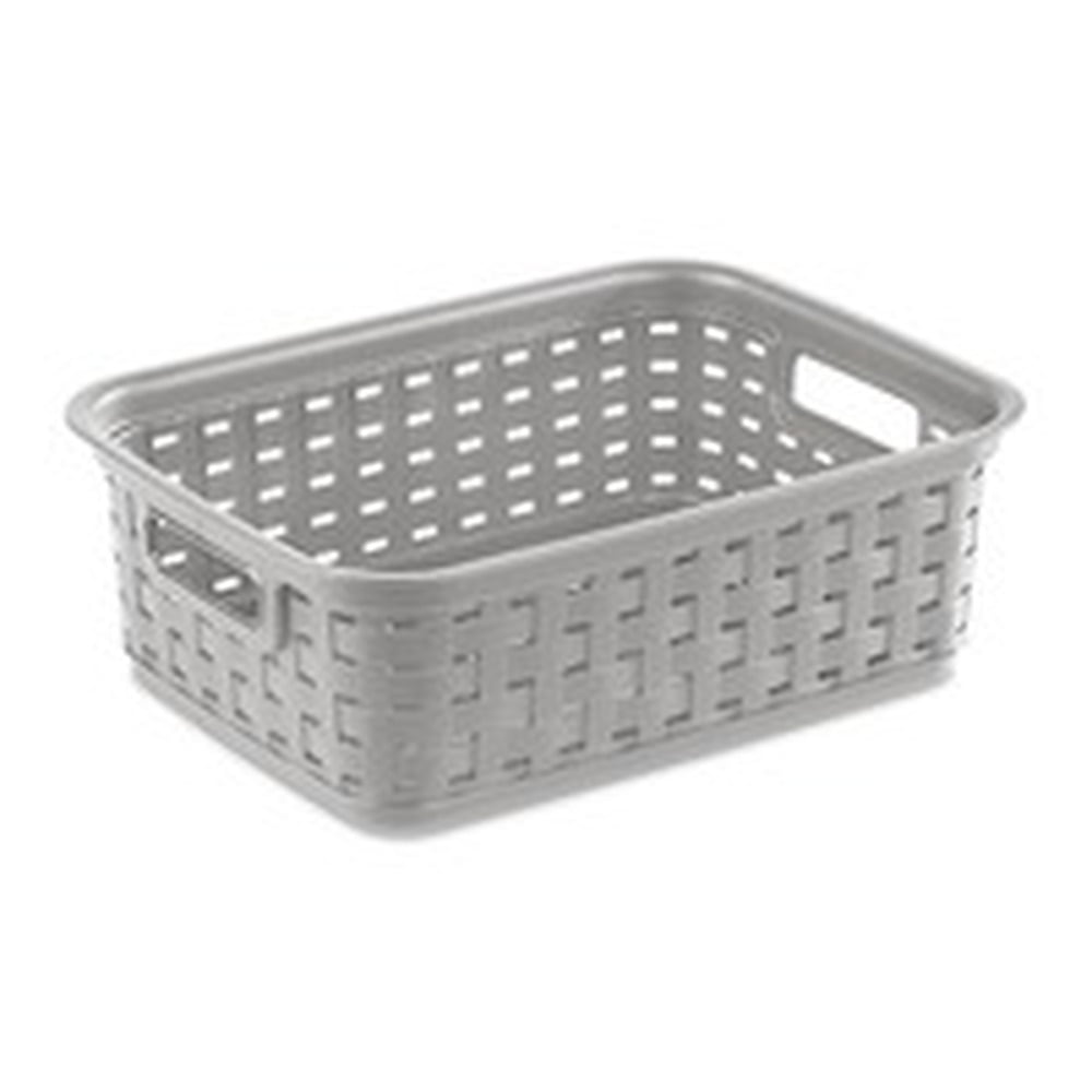 Sterilite Small Cement Weave Basket, 11.5x8.75x4 (Pack of 6) - Walmart.com