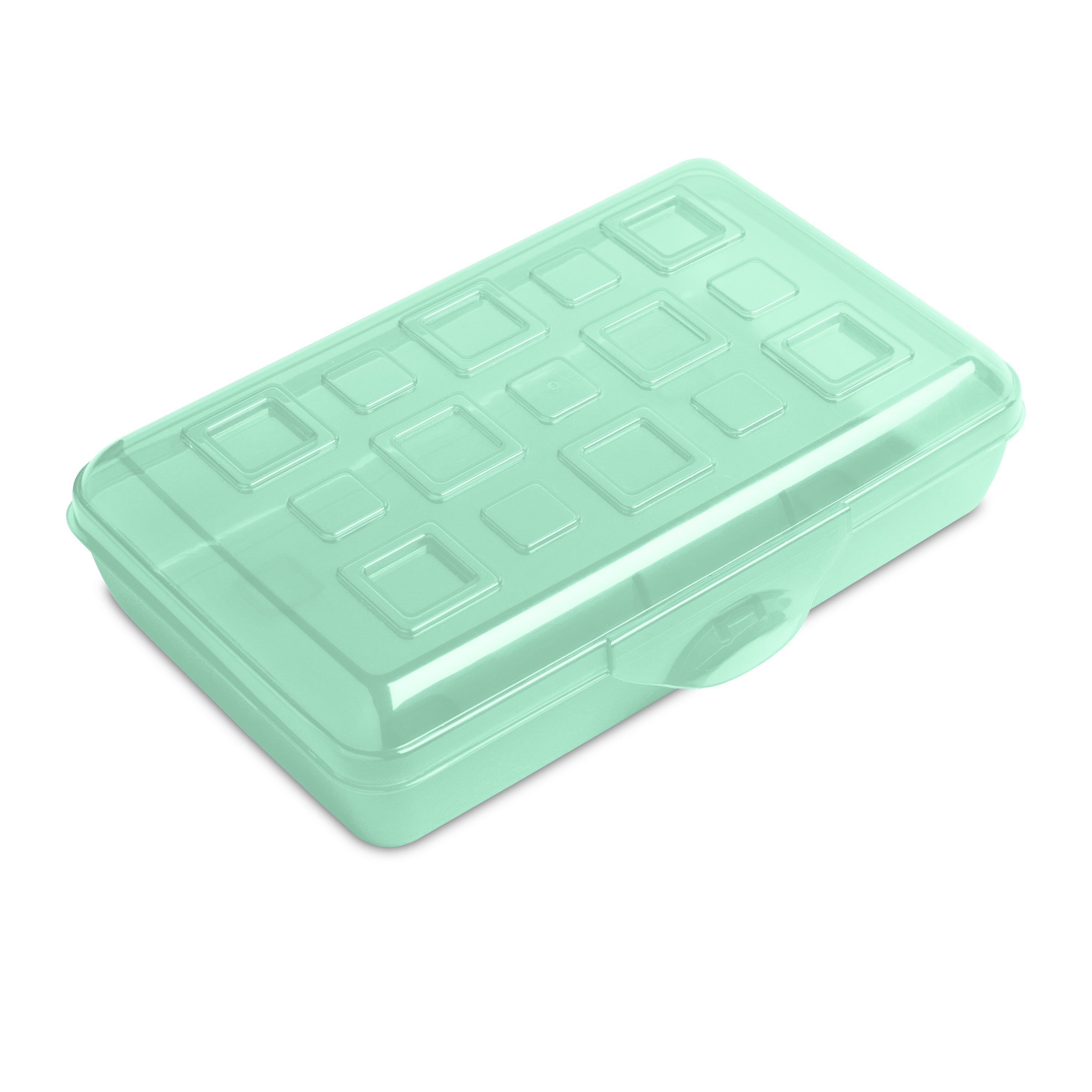 Sterilite Small Pencil Box Plastic, Green Tint - Walmart.com