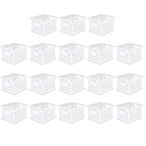Sterilite 6 Quart Small Storage Bin, Clear Plastic Storage Container ...