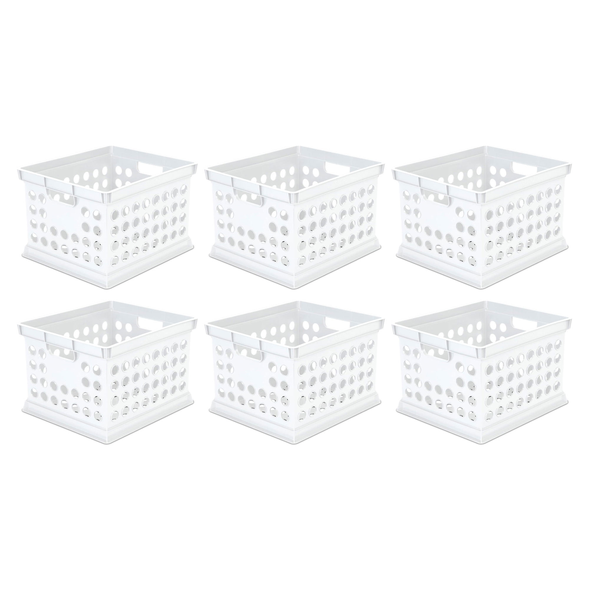 Free Shipping Sterilite Stackable Plastic Storage Crate Bin Organizer