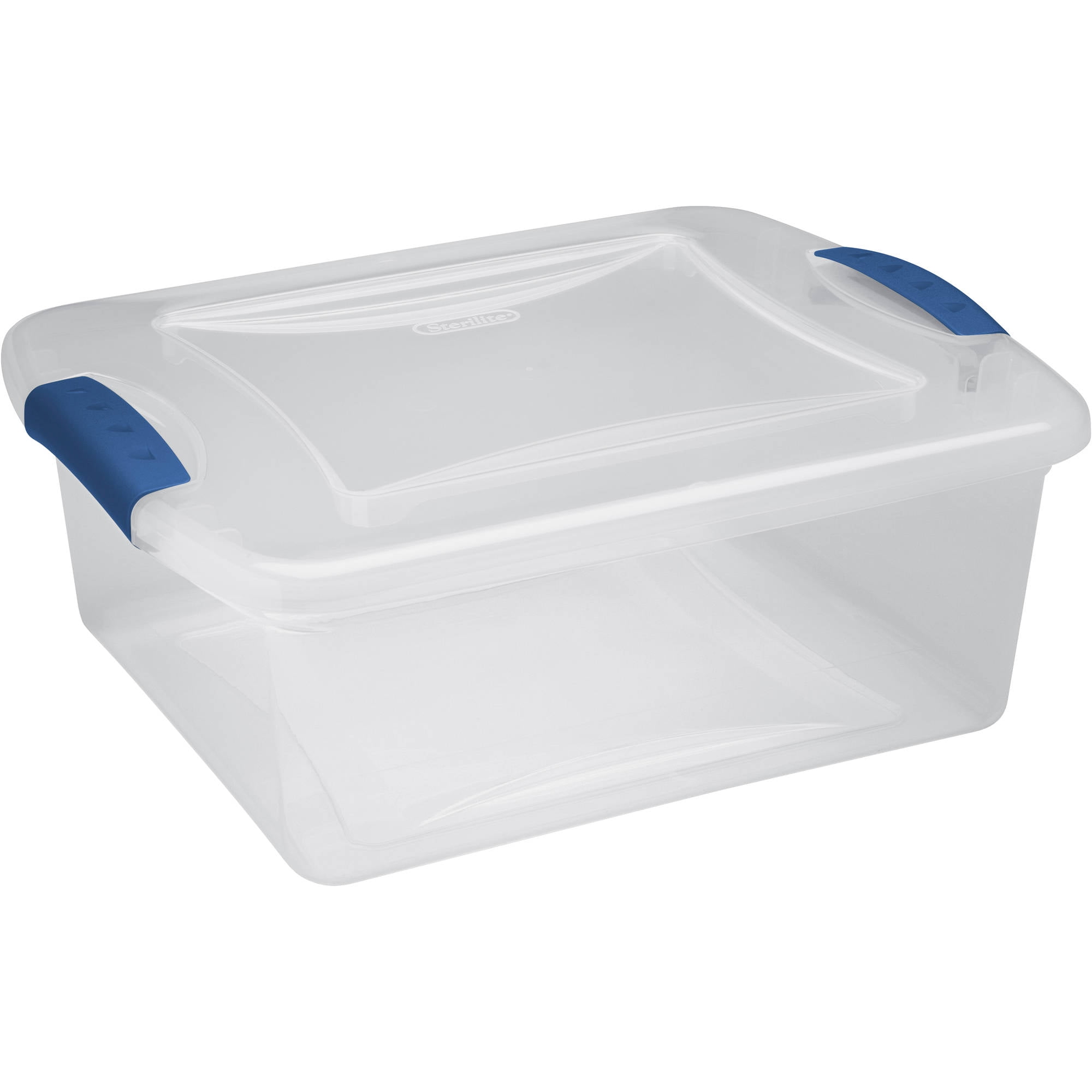 Sterilite Sterlt 15 Quart Latch Box Blue Eclipse - Walmart.com