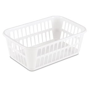 White Plastic Storage Baskets