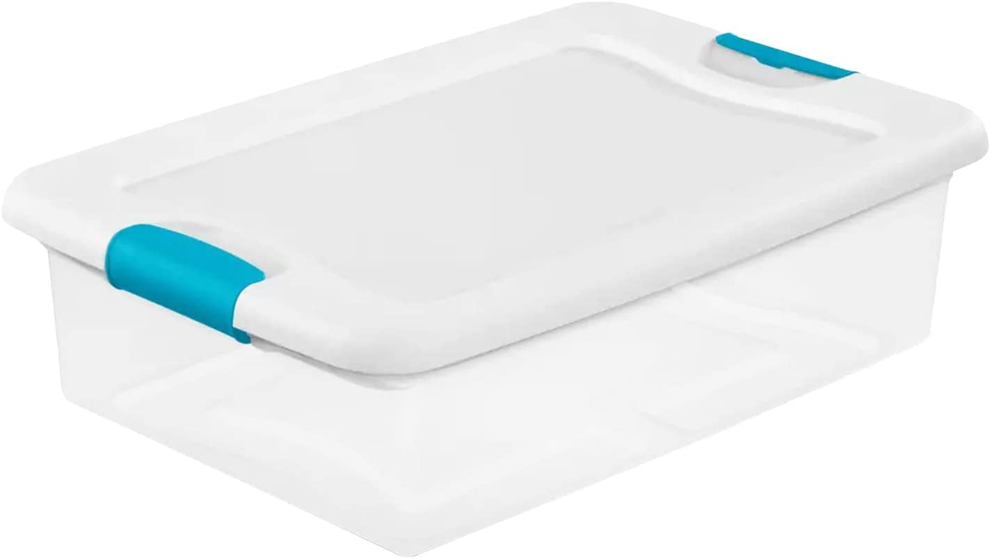 Sterilite Storage System Solution with 32 Quart Clear Stackable Storage ...