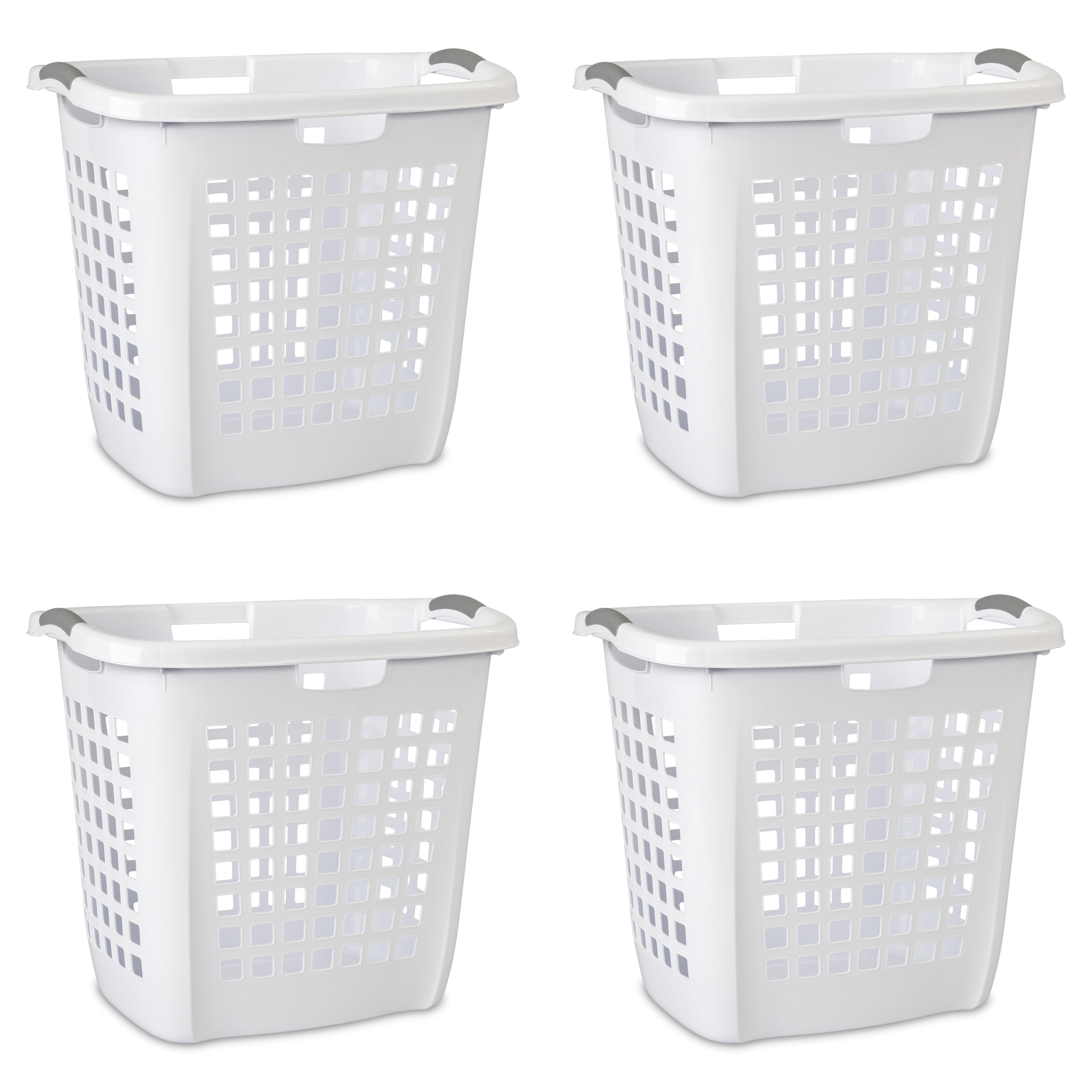 Sterilite Ultra™ Easy Carry Plastic Laundry Hamper w/ Sturdy Rim and ...
