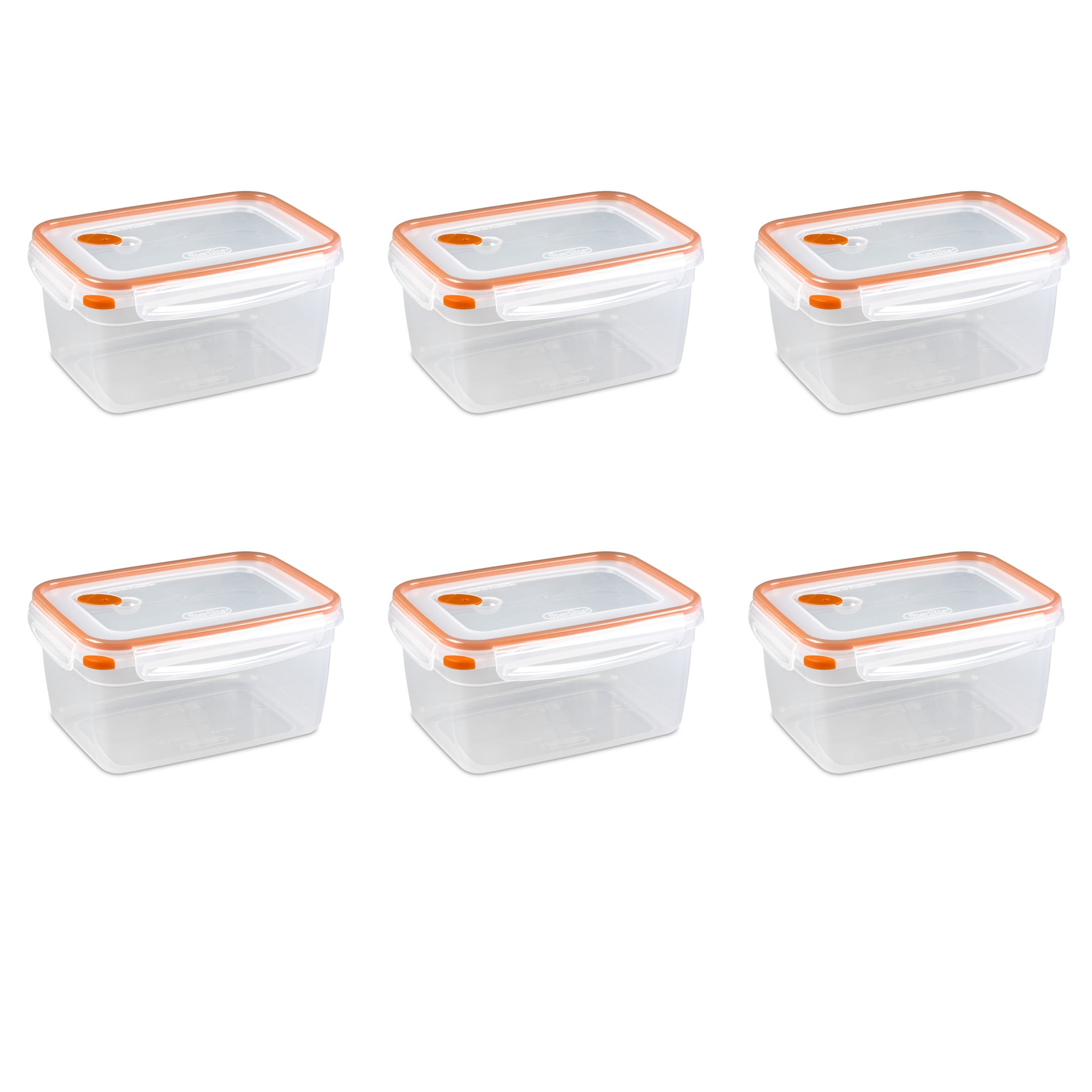 Sterilite Ultra•Seal™ 12.0 Cup Rectangle, Latching Food Storage ...
