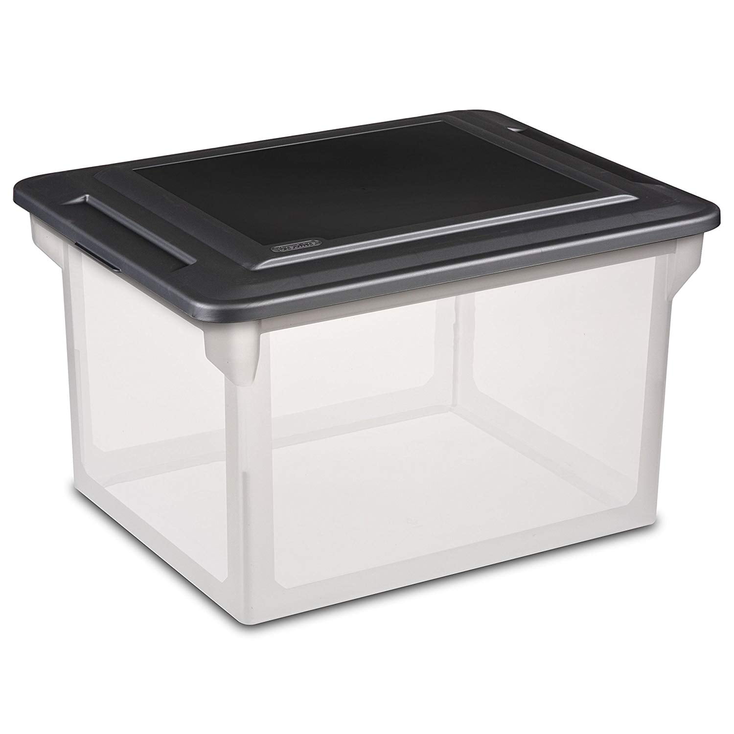 Sterilite Versatile Clear Organizing Storage File Box with Lid (12 Pack ...