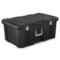 Sterilite Large Storage Footlocker Containers, 16 Gallon, Lockable with ...