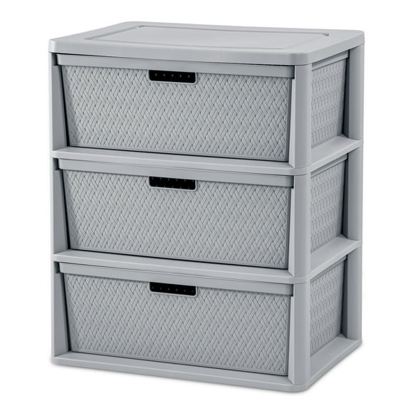 3 Drawer Plastic Storage