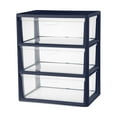 Sterilite Wide 3 Drawer Tower Blue Cove Storage - Walmart.com