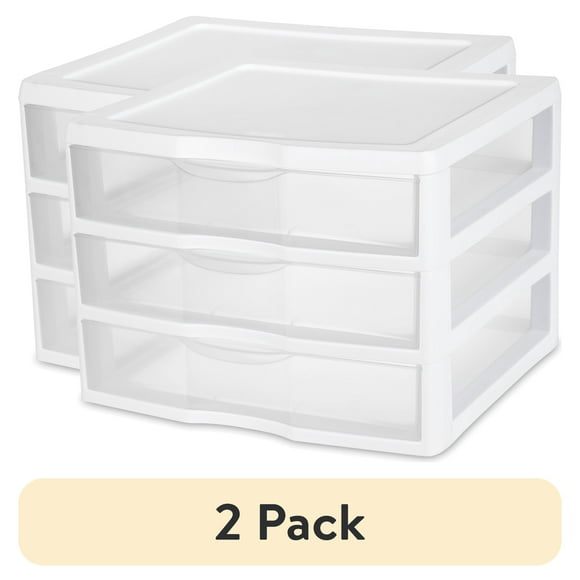 3 Drawer Plastic Storage