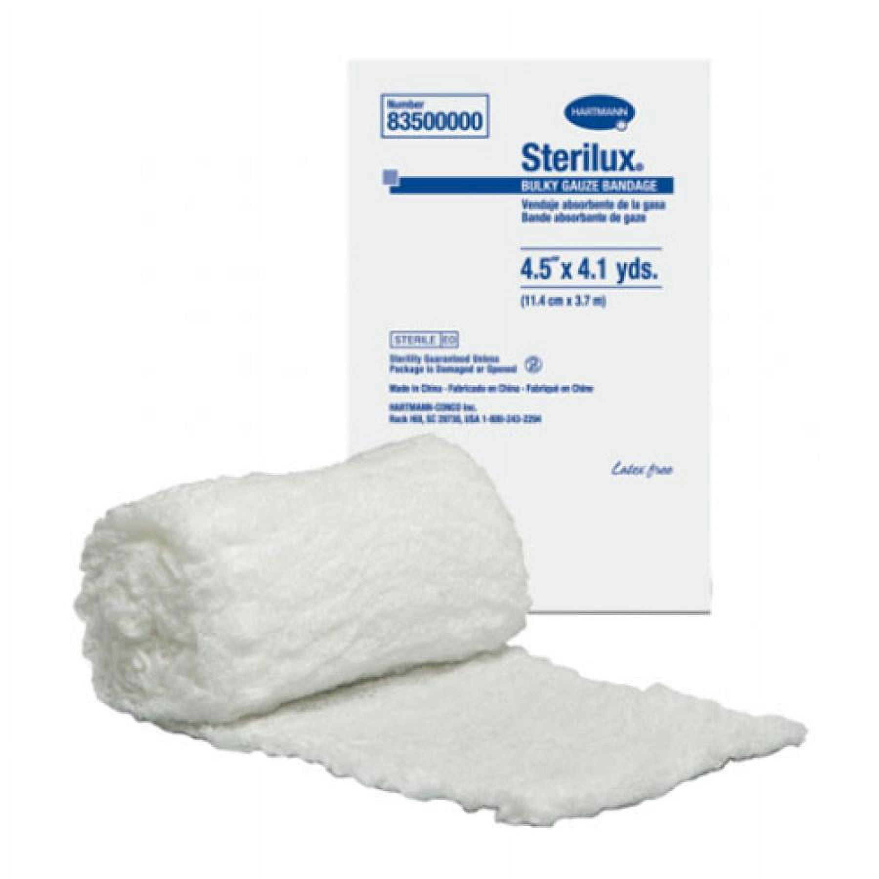 Sterilux Sterile Bulky Gauze Bandage, 4-1/2 In. x 4-1/10 Yd., Cotton, 6 ...