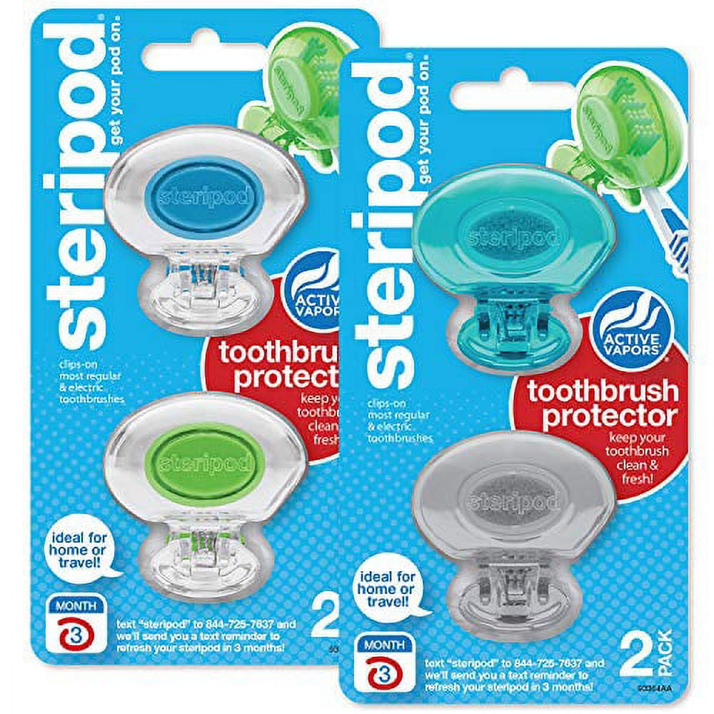 Steripod Clip-On Portable Toothbrush Protector Cover, Keep Brushes ...