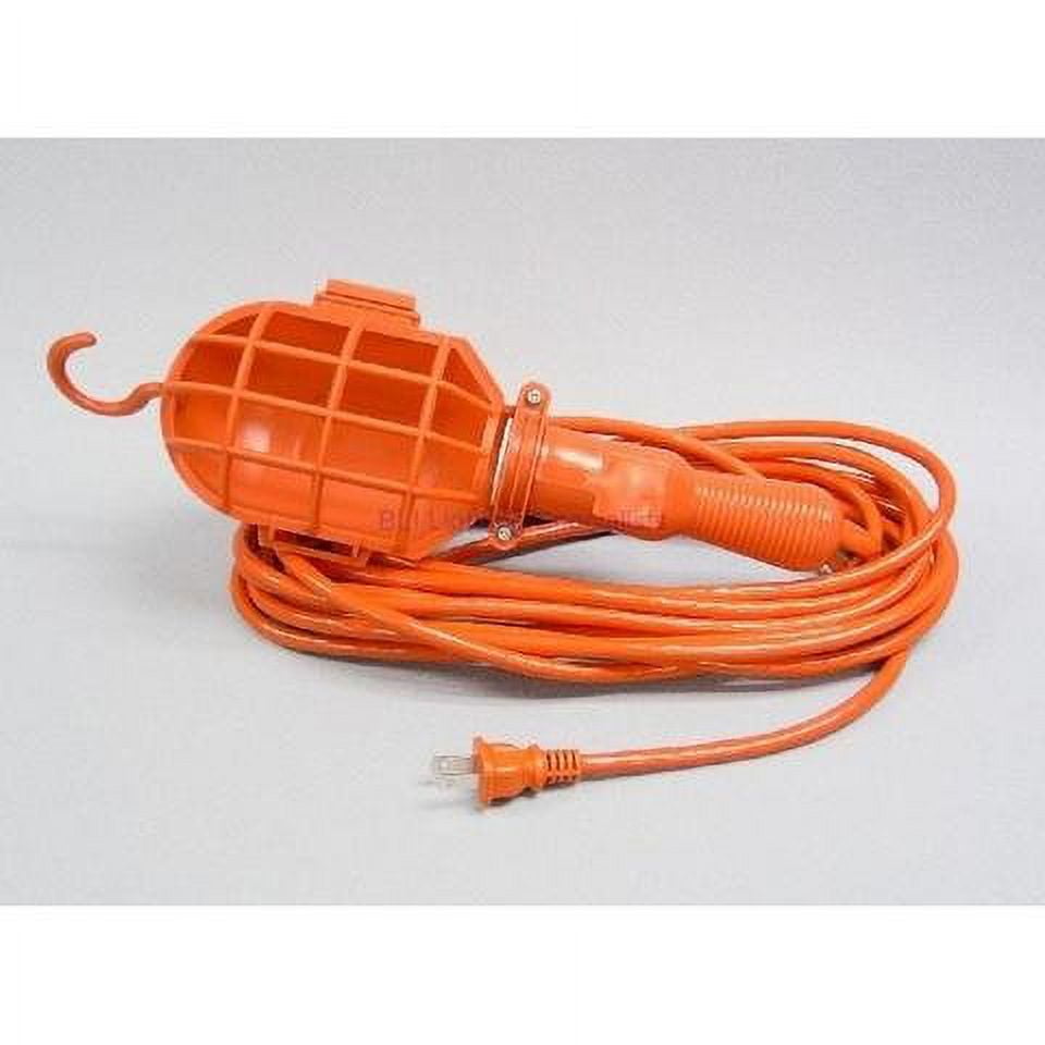 Sterl Lighting - 75 Watt Plastic Guard And Outlet Drop Light, 25 Feet ...