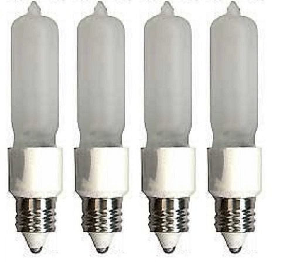 Sterl Lighting - Pack of 4 T4 Frosted Pendant Lights Halogen Bulb, 75 ...