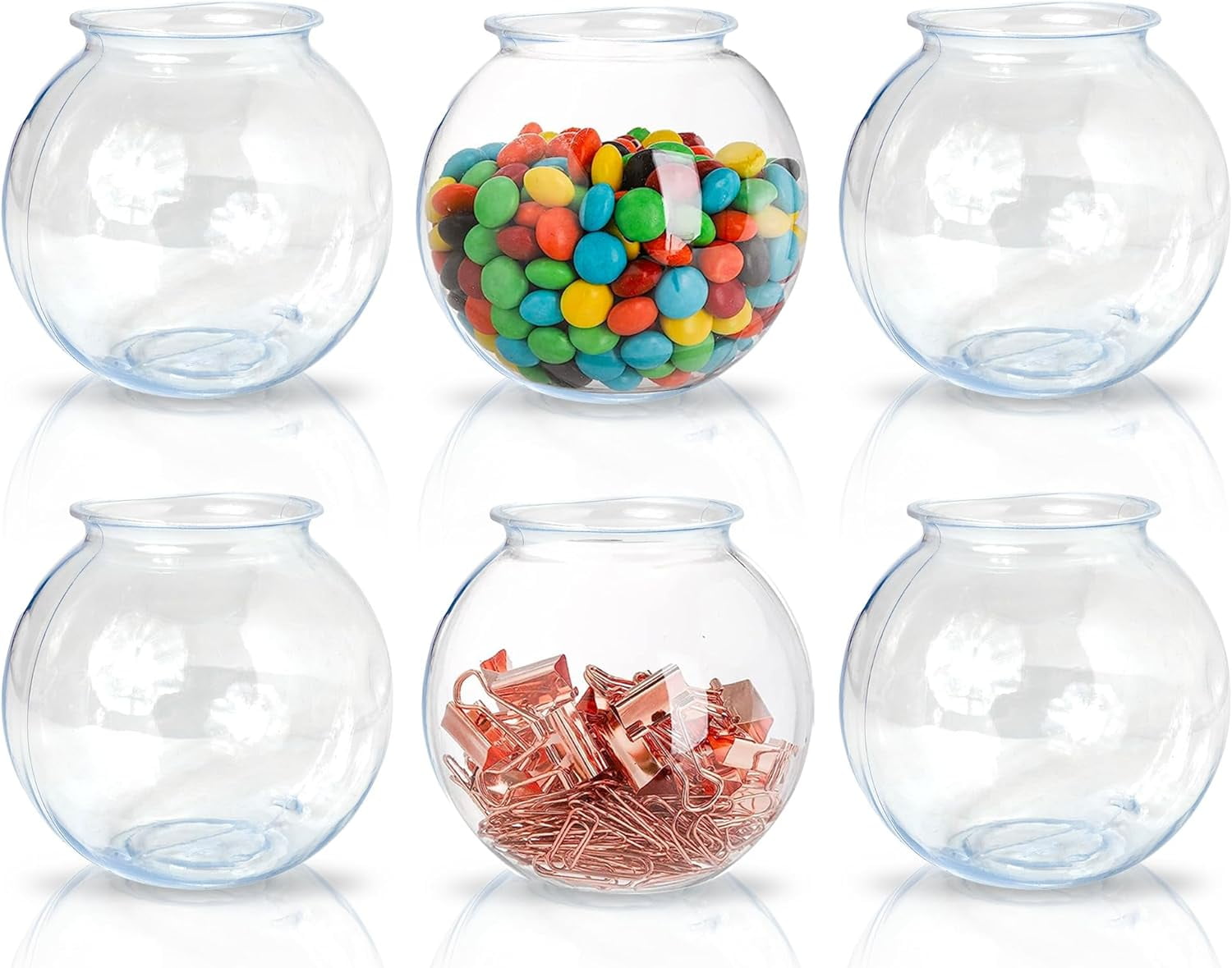 Sterline Fish Bowls For Drinks - 6 Pack - 16 Oz - BPA-Free Small ...