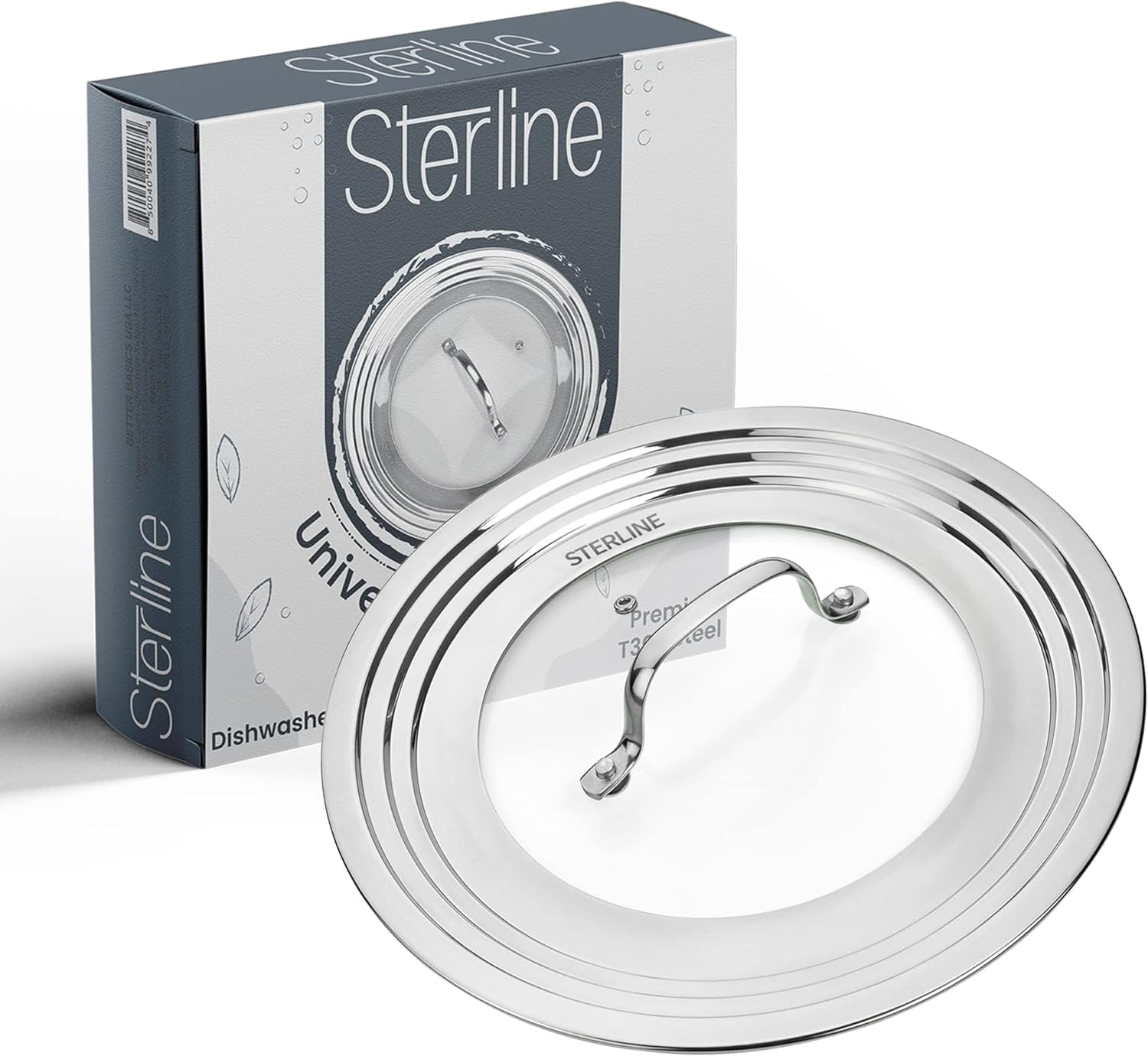 Sterline Large Universal Lid,Fits 8 -12 Inch Cookware,Tempered Glass ...