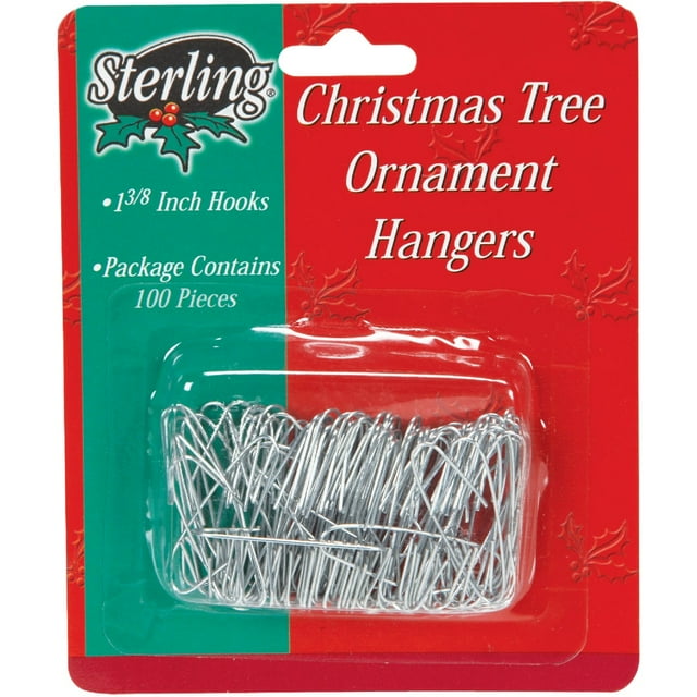 Sterling 1-3/8 In. Silver Christmas Ornament Hooks 1708190 - Walmart.com